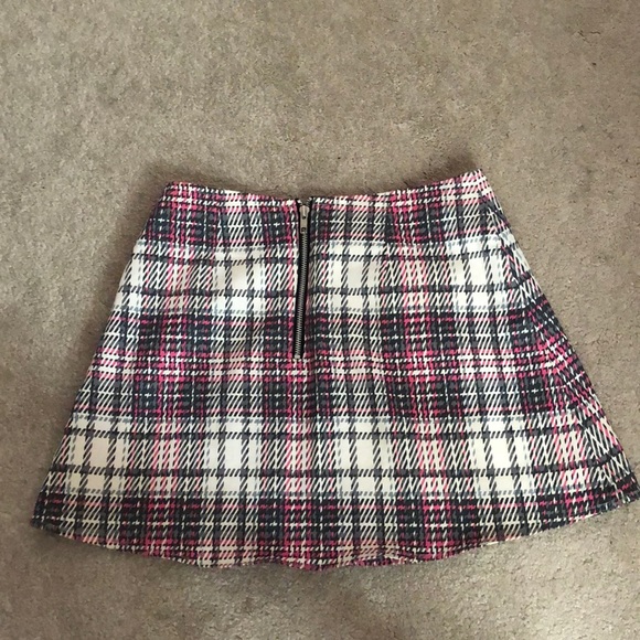 Motel Rocks | Skirts | Motel Rocks Pink Gray Plaid Tartan Skirt | Poshmark